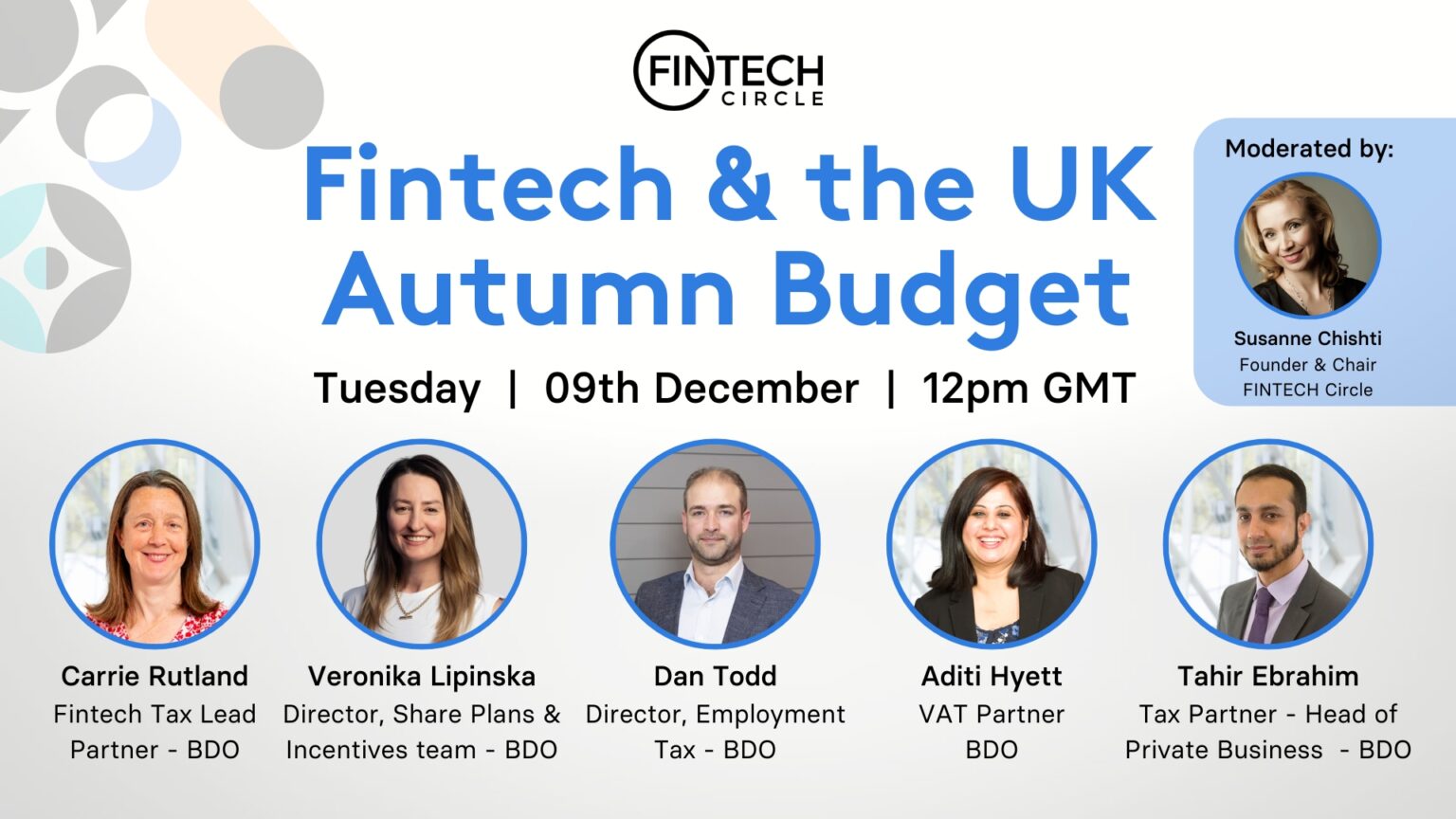 FINTECH Circle Events - Fintech Circle